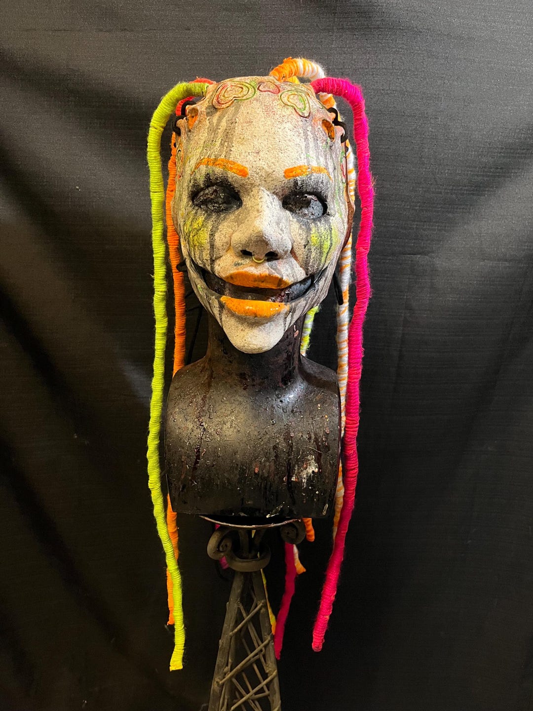 Black Light Mask With Dreadlocks - Etsy