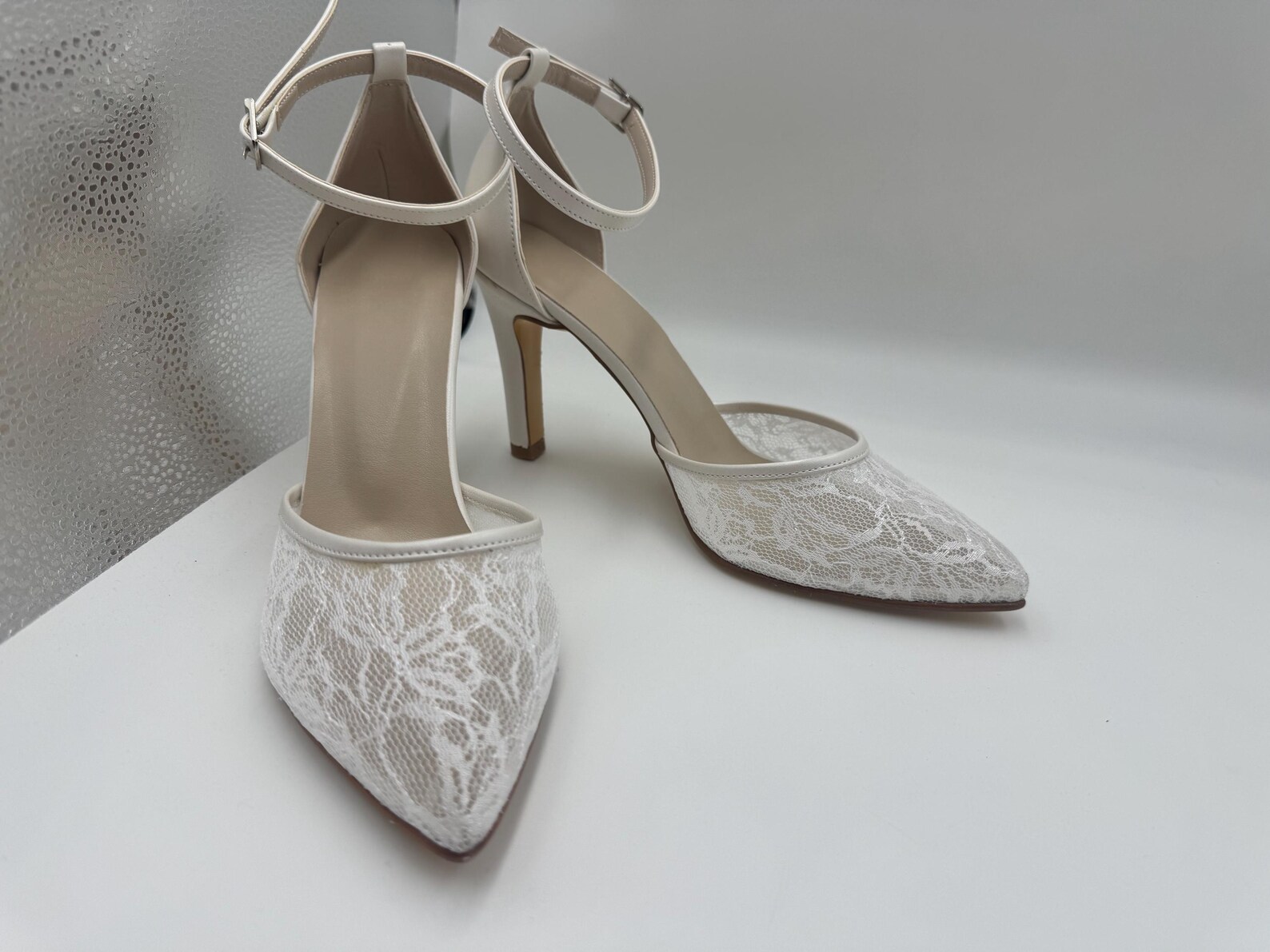 Tulle , Guipure Embellished Tulle Bridal Shoes , Heels - Etsy