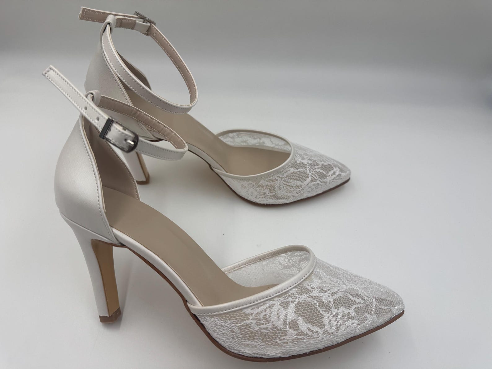 Tulle , Guipure Embellished Tulle Bridal Shoes , Heels - Etsy