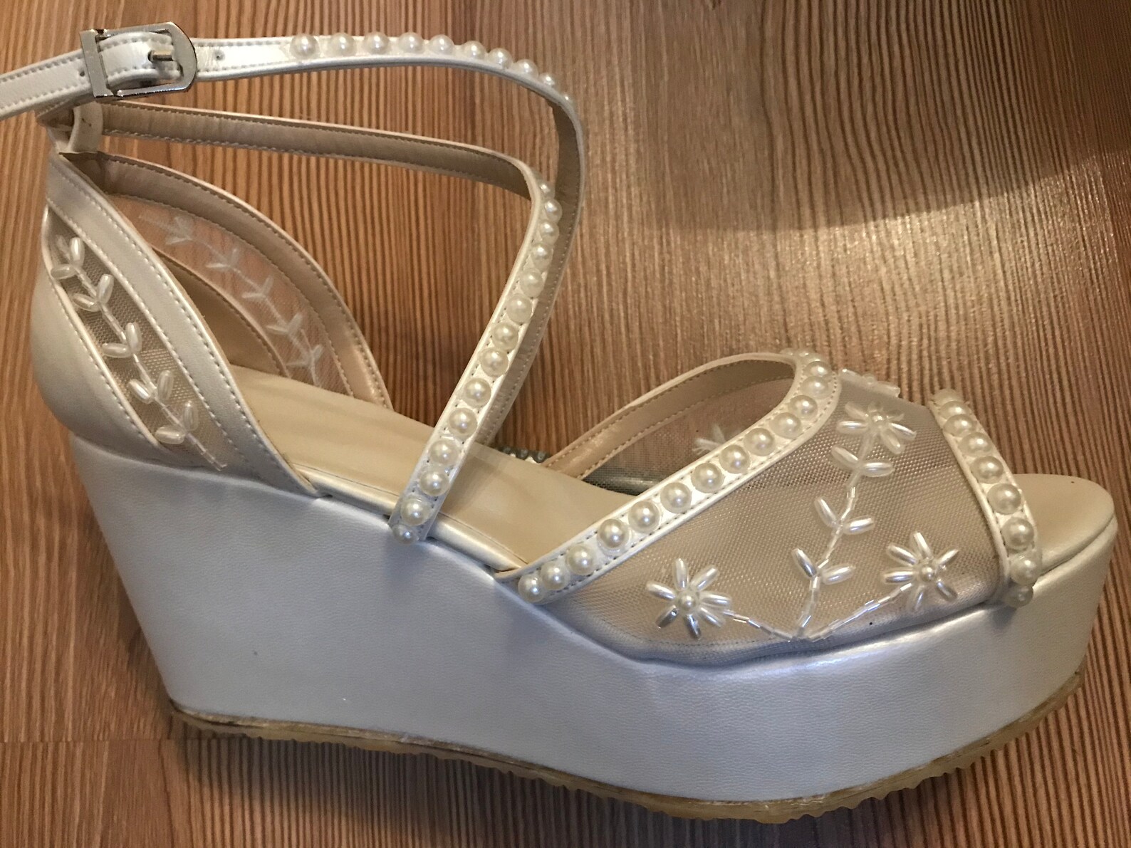 NEW Pearl Embellished Wedges Pearl Pearl Embellished - Etsy