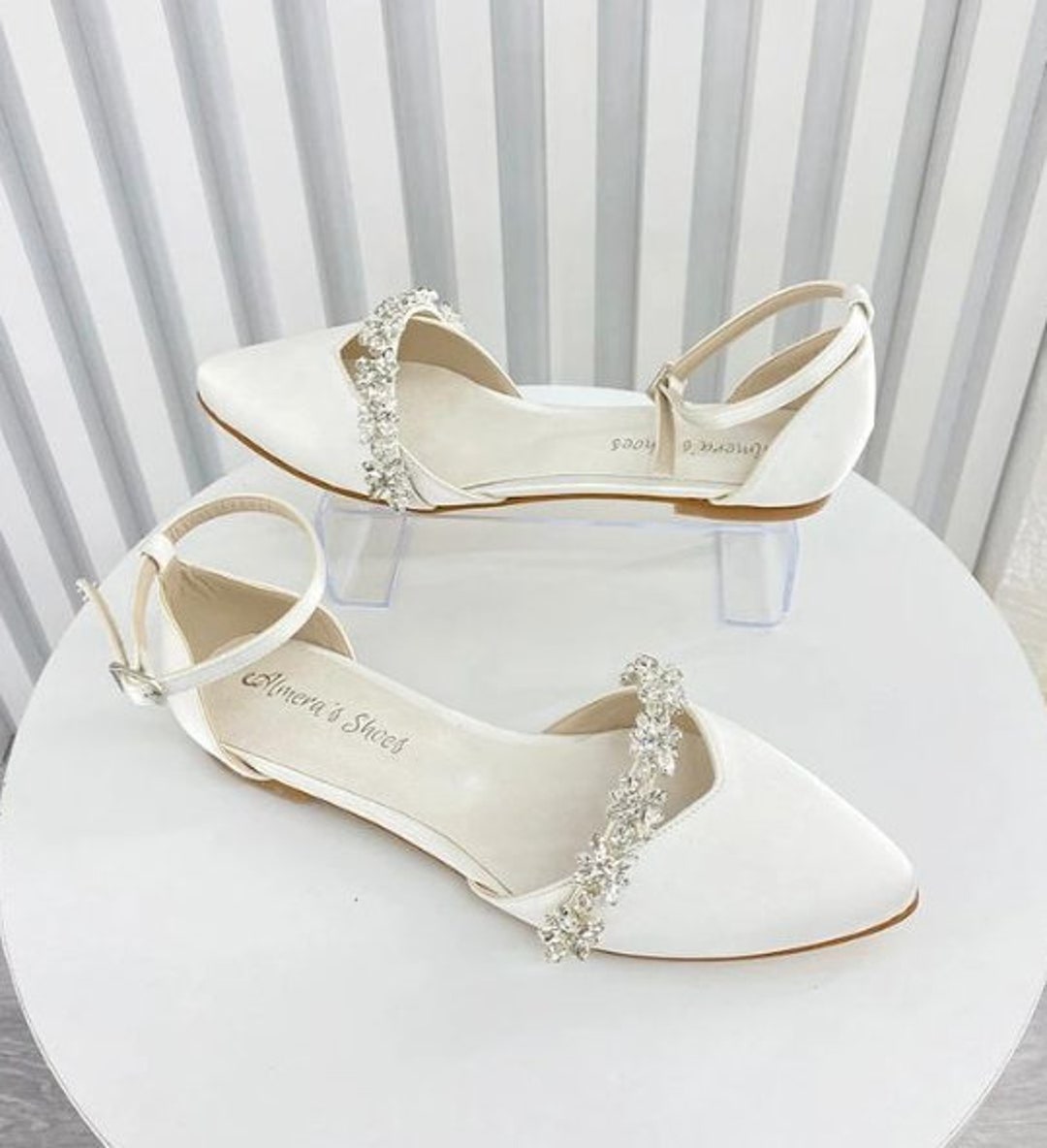 Flat Wedding Shoe , Flat Bridal Shoe , Flat Heel , Flat Bride Shoe ...