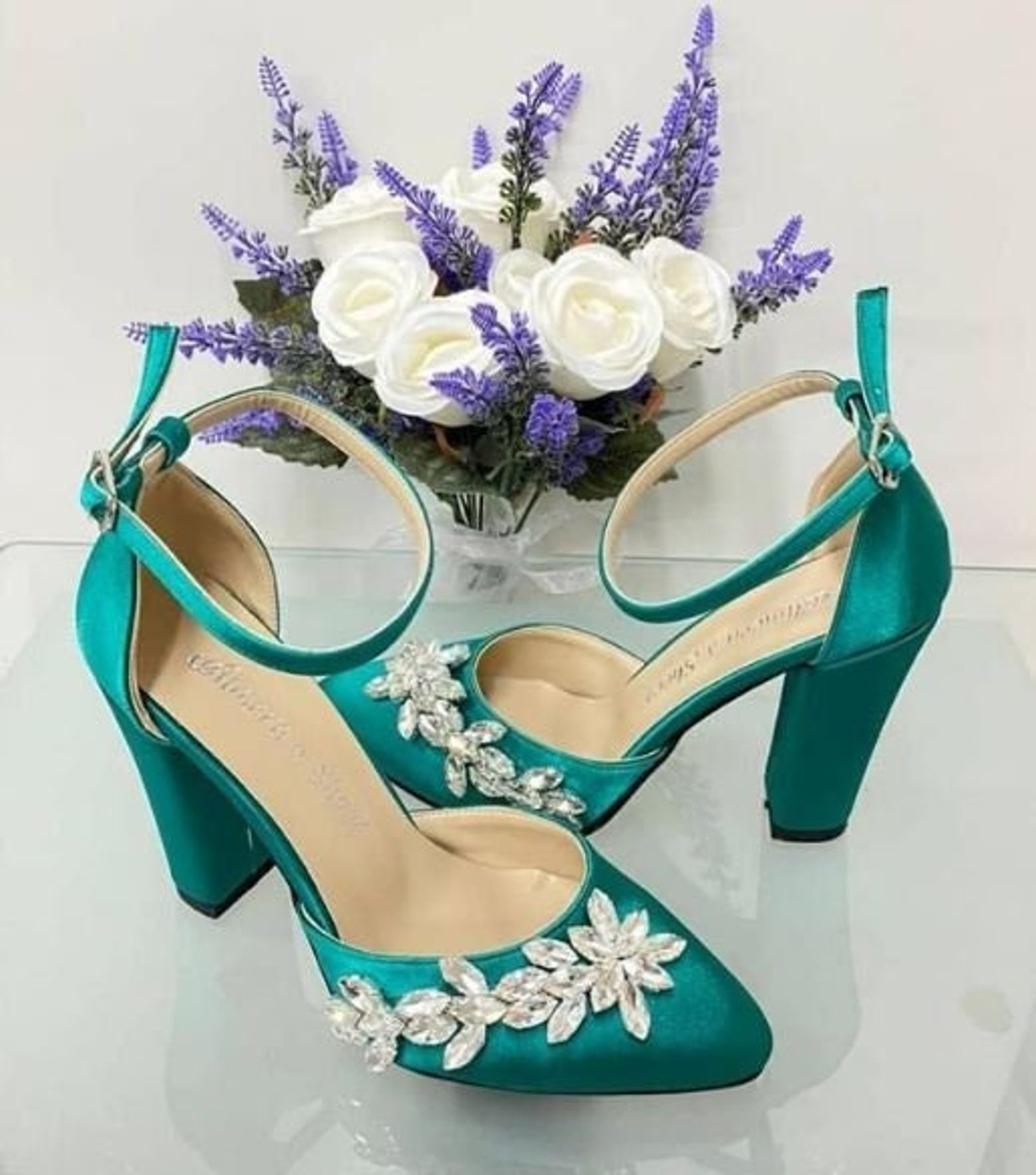 Stone Embellished Wedding Shoes Bridal Shoes Heels Bride | Etsy