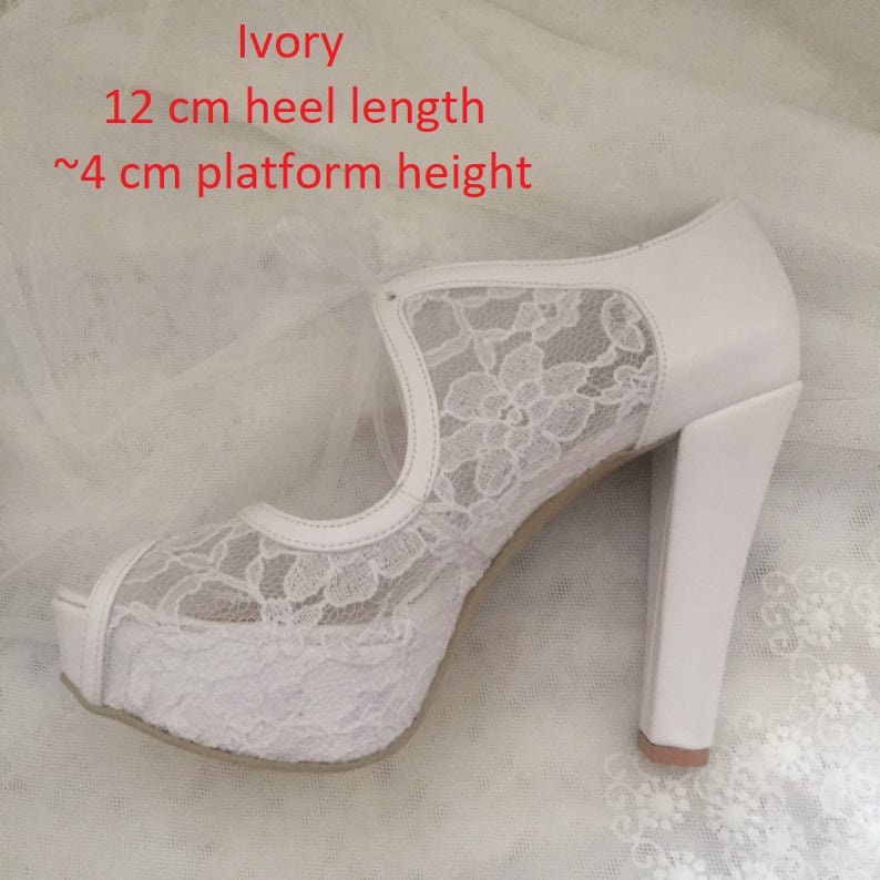 High Heels Bridal Shoes Wedding Shoes Platforms Bride - Etsy