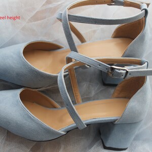 Baby Blue Shoes , Criss Cross , Block Heel Shoes , Suede Shoes , Gift ...