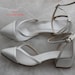 Stone Embellished , Low Heels, Black Shoes , Ivory Bride Shoes , Ivory ...