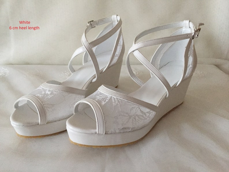 Wedges Wedding Shoes Bride Shoes Bridal Shoes - Etsy