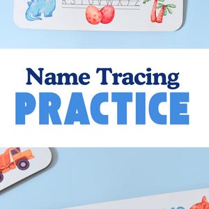 Personalized Name Practice Board Tracing Your Name Tracing Kid Activity ...