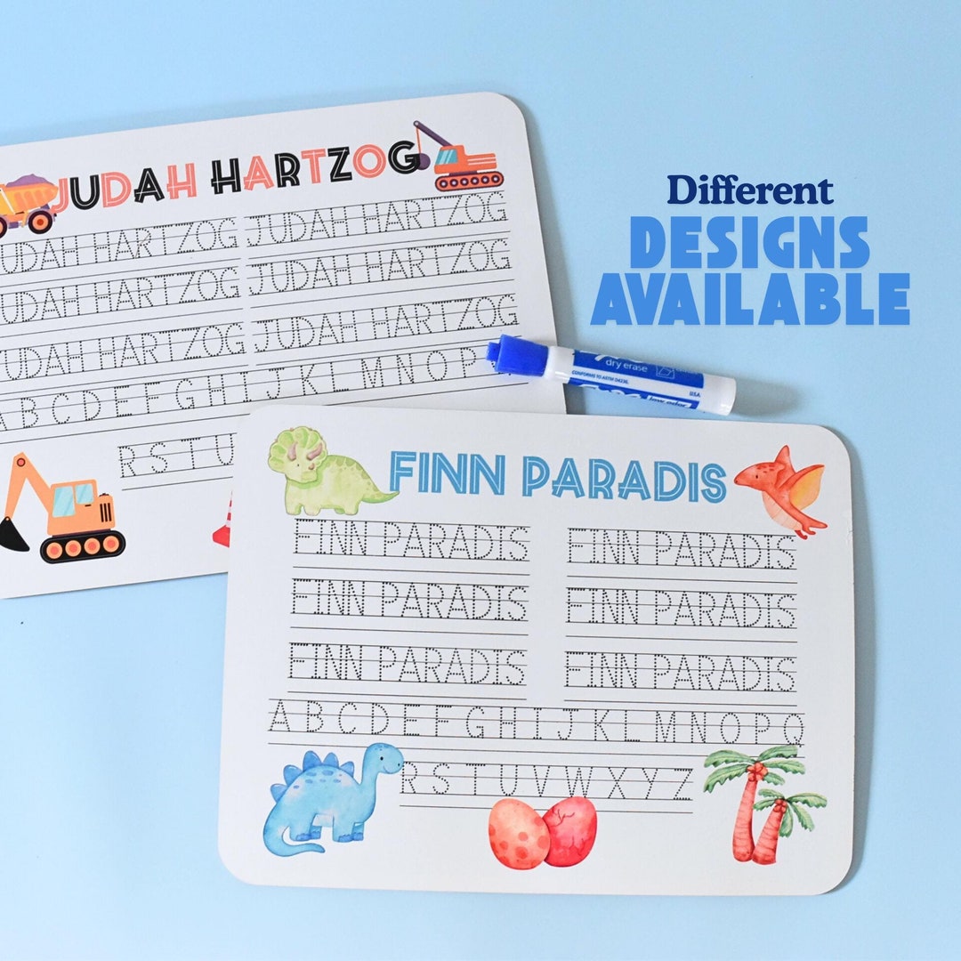 Personalized Name Practice Board Tracing Your Name Tracing Kid Activity ...