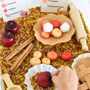 Apple Pie Sensory Bin Pumpkin Pie Sensory Play Fall Kit Toddler ...
