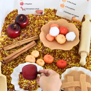 Apple Pie Sensory Bin Pumpkin Pie Sensory Play Fall Kit Toddler ...