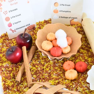 Apple Pie Sensory Bin Pumpkin Pie Sensory Play Fall Kit Toddler ...