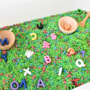 Spring Sensory Bin Letters Matching Sensory Kit Toddler - Etsy