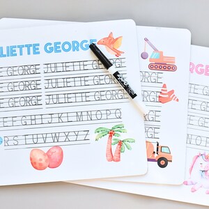 Personalized Name Practice Board Tracing Your Name Tracing Kid Activity ...