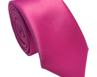Dapper Bow Tie in Hot Pink Sumptuous 100% Silk With Satin Adjustable ...