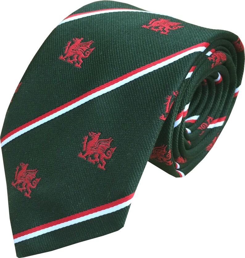 Men's Welsh Dragon Neck Ties | Etsy