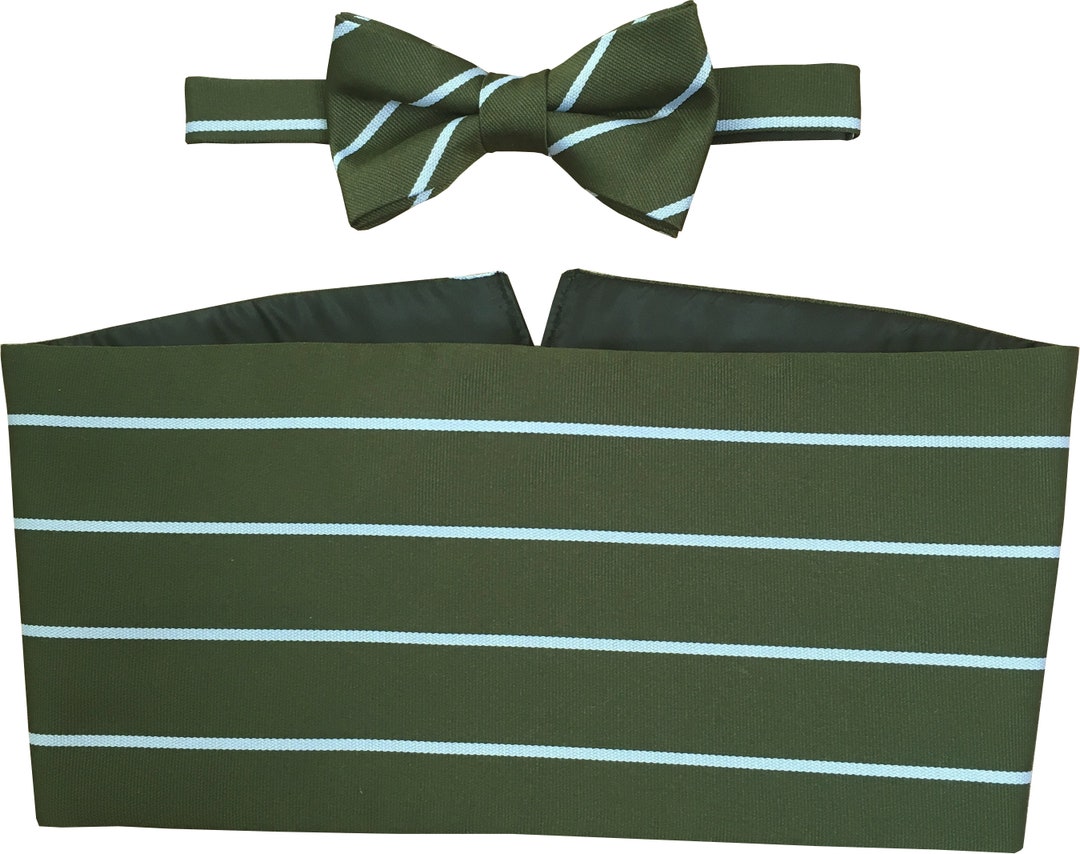 Green Howards Regimental Cummerbund Set includes Bow Tie & - Etsy