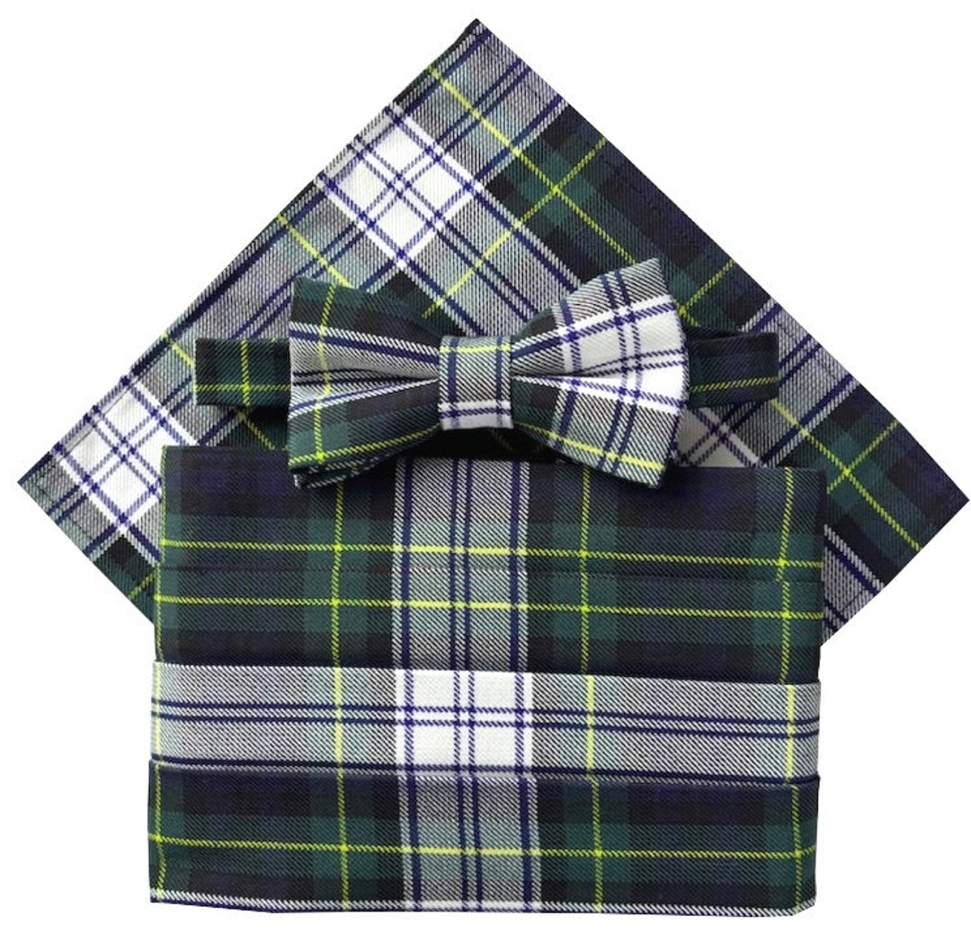 Men's Gordon Dress Tartan Cummerbund Set includes Bow Tie & Pocket ...
