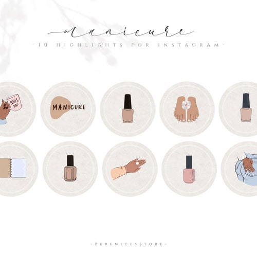 Instagram Highlights Nailsinstagram Highlight Covers for - Etsy