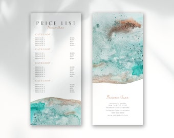 DIY Printable Price List Template Pricing Guide Double | Etsy Canada