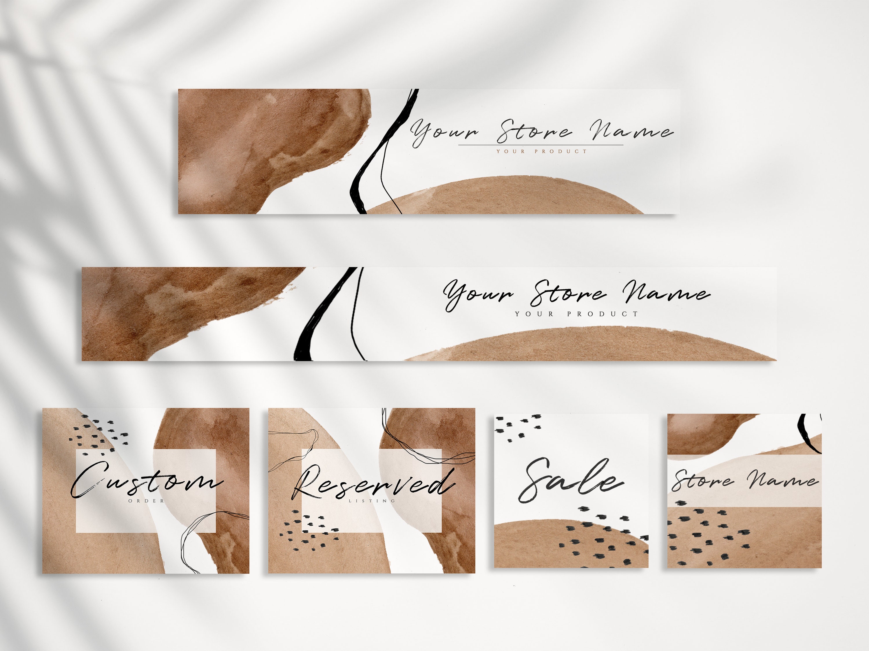 Editable Etsy Branding Kit Etsy Branding Etsy Beige - Etsy UK