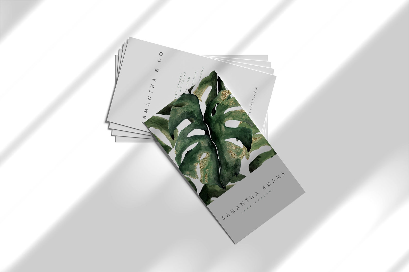 DIY Printable Business Card Emerald Editable Business Card Business ...