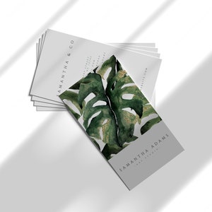 DIY Printable Business Card Emerald Editable Business Card Business ...