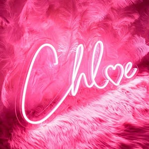 Custom Name Neon Sign, Name Neon Sign, Kids Bedroom Neon Sign Light ...