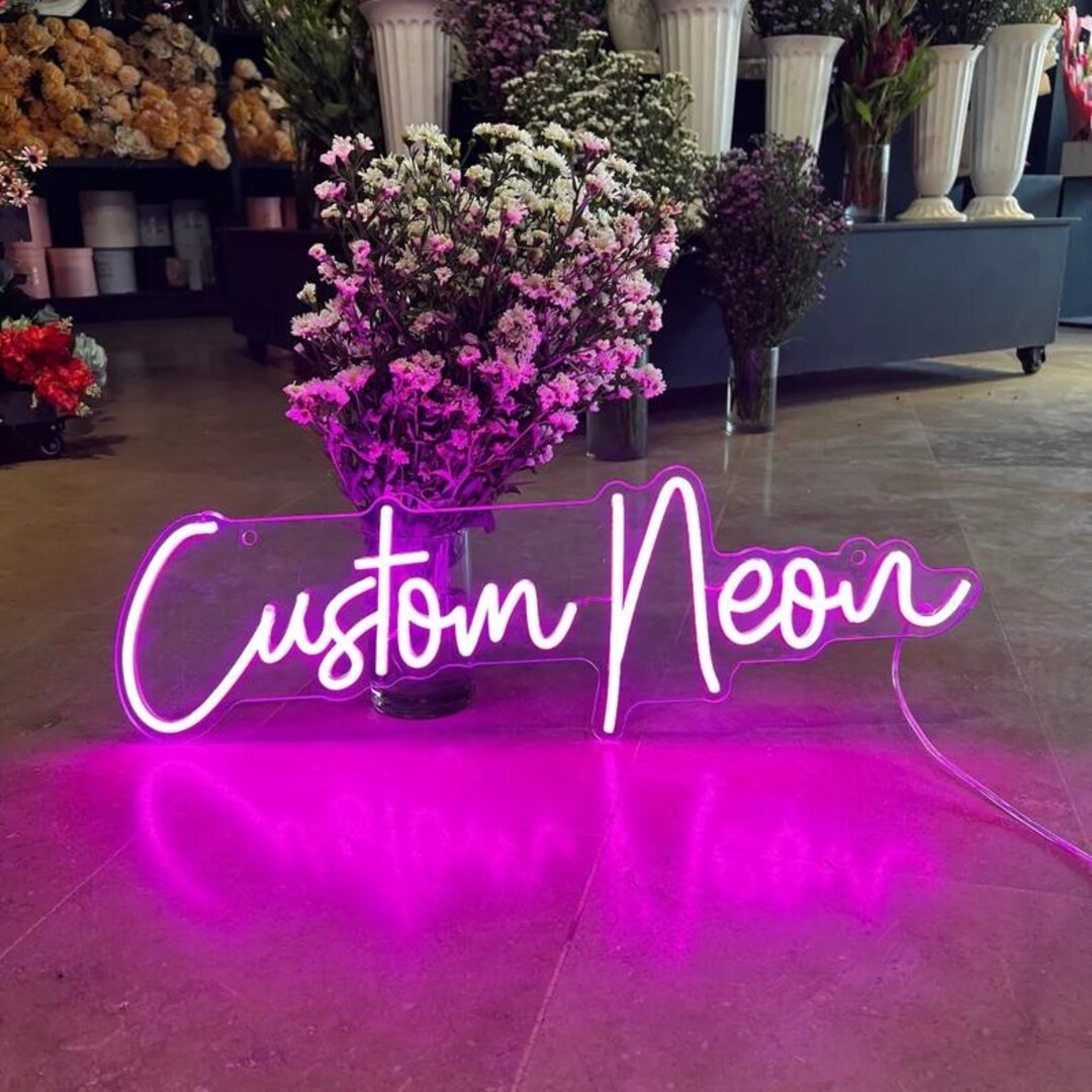 Custom Name Neon Sign , LED Neon Lights , Light up Signs, Personalized ...