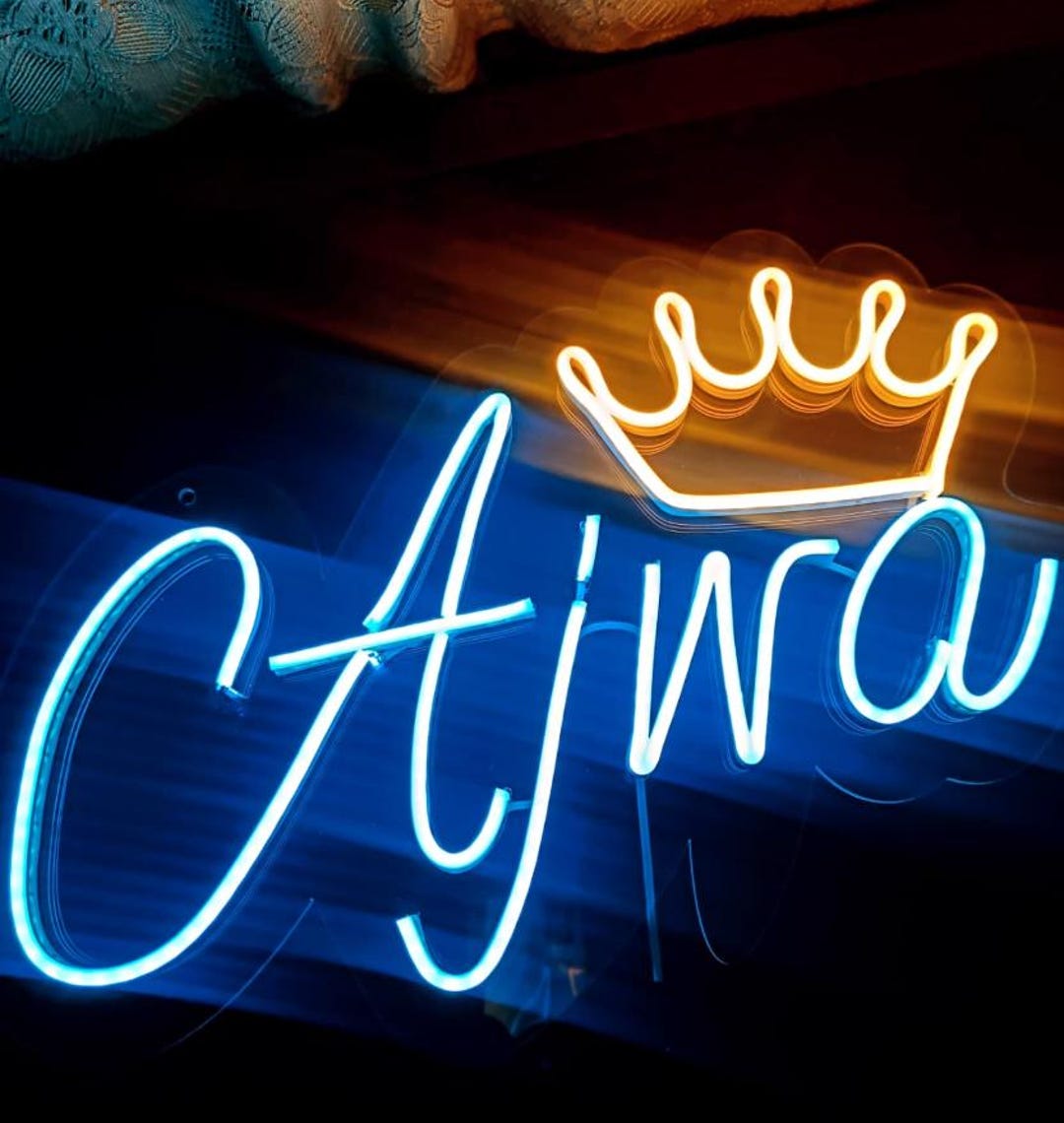 Custom Neon Name Sign,kids Bedroom Neon Sign Light,light up Name Sign ...