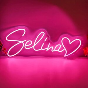 Custom Name Neon Sign, Name Neon Sign, Kids Bedroom Neon Sign Light ...