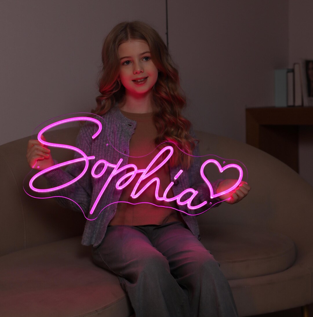 Custom Neon Name Sign for Kids Bedroom,neon Sign Light,light up Name ...