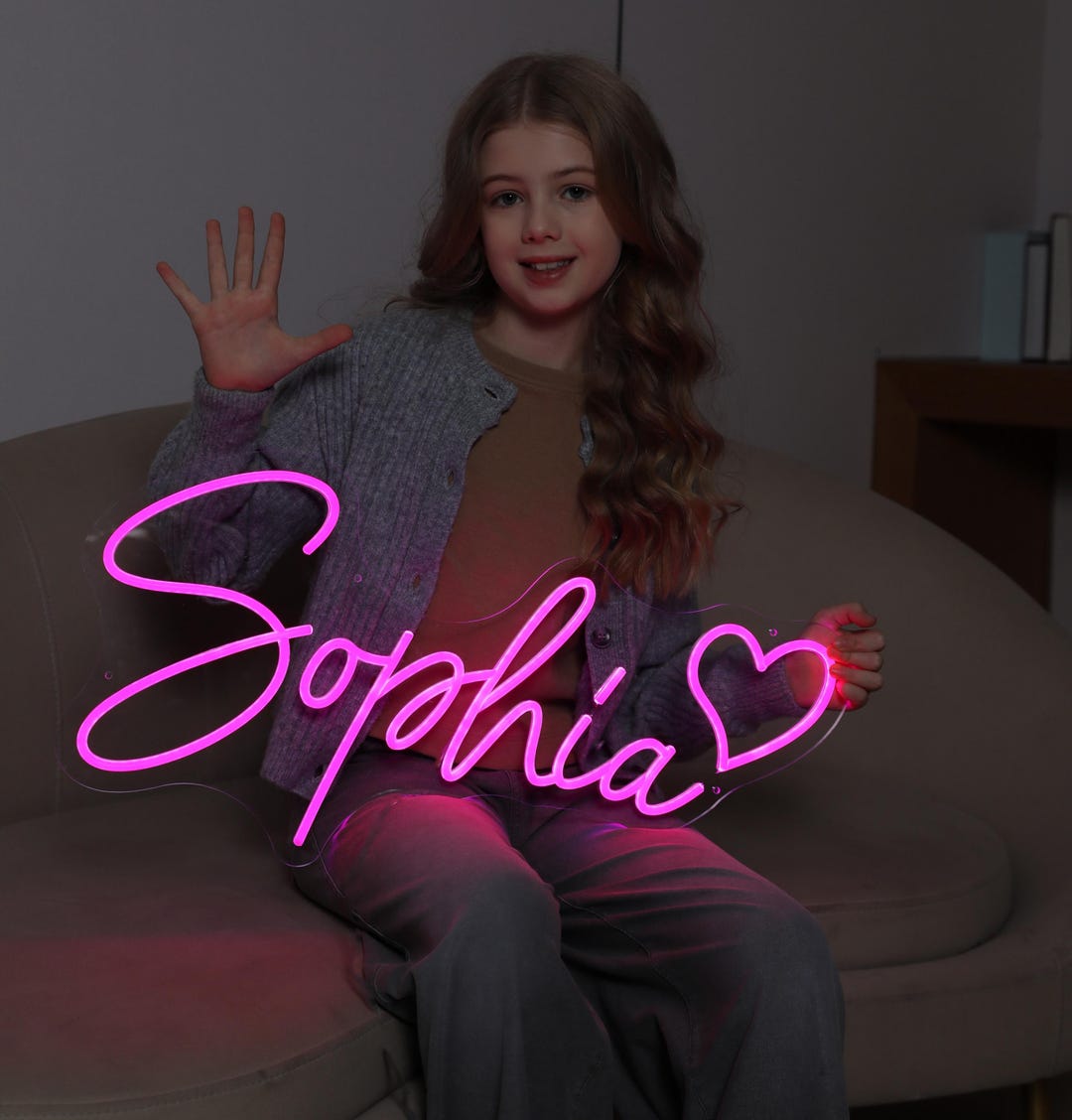 Custom Name Neon Sign for Kids Bedroom,neon Sign Light,light up Name ...