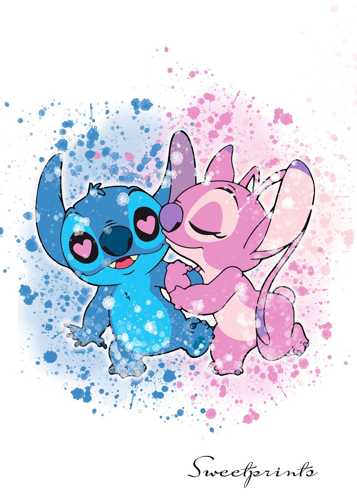 A5 A4 A3 angle and stitch decorative wall art home decor | Etsy