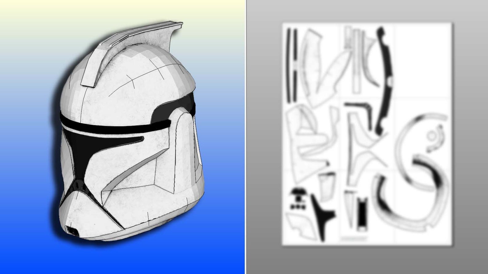 Clone Trooper Phase 1 Armor Templates - Foam - Etsy