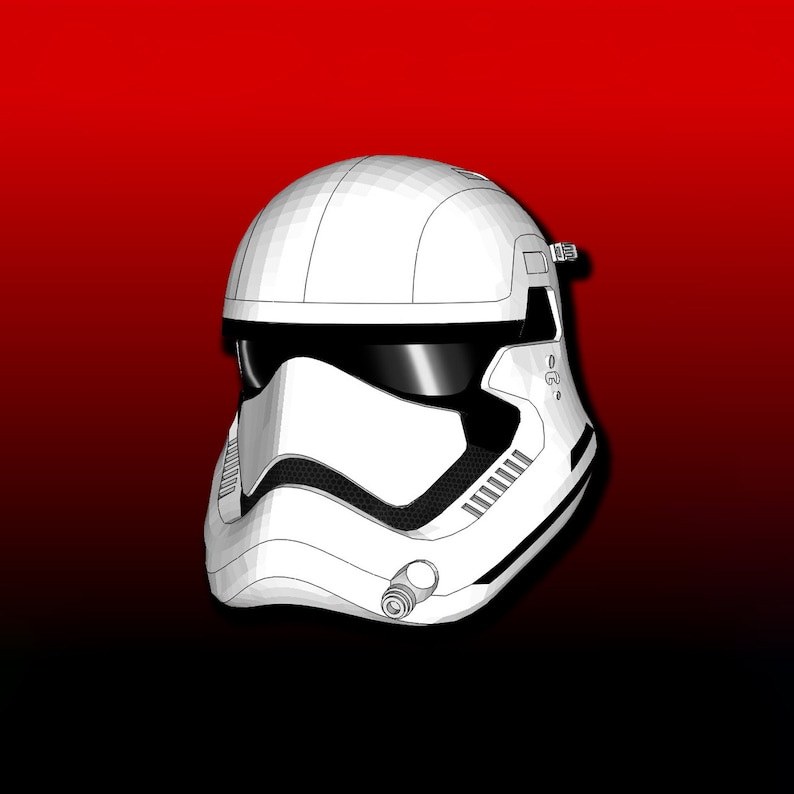 Stormtrooper First Order Helmet Templates Foam - Etsy