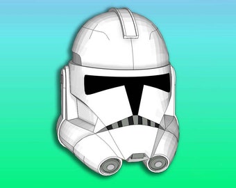 Clone Trooper Phase 1 Helmet Templates - Foam - Etsy