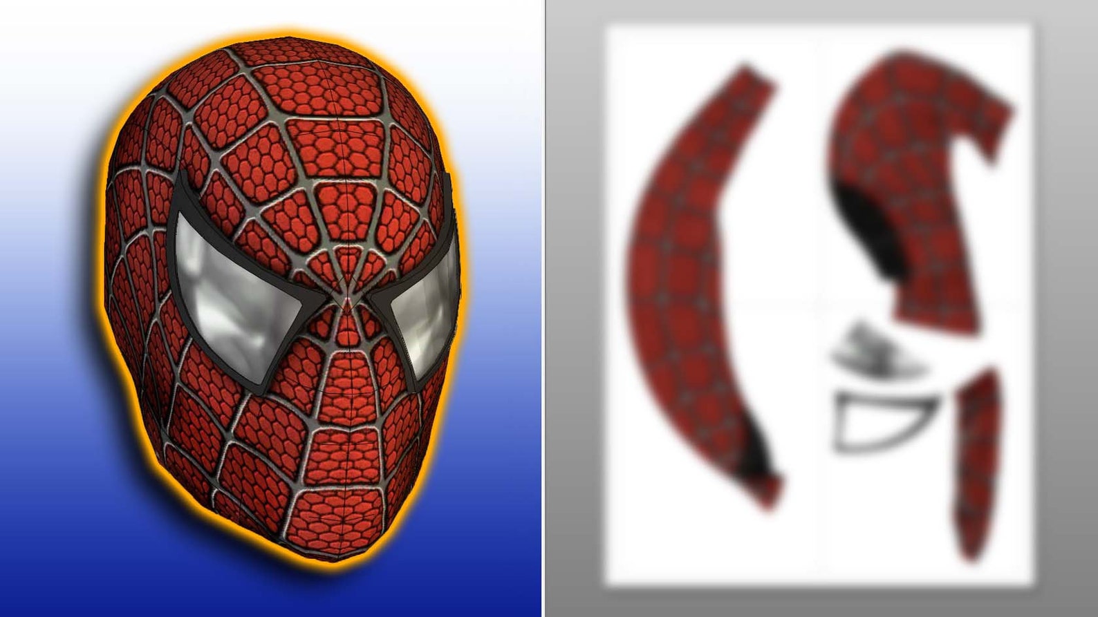 Spiderman Mask Faceshell Templates para Toby Maguire / Sam - Etsy México