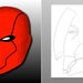 Red Hood Rebirth Mask Templates - Foam - Etsy