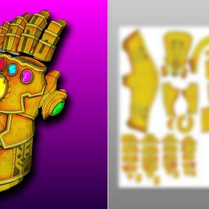 MCU Infinity Gauntlet Templates - Foam - Etsy