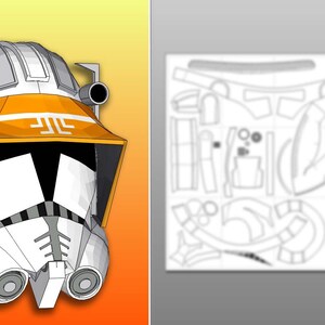 Animated Commander Cody Phase 2 Helmet Templates - Foam - Etsy Australia