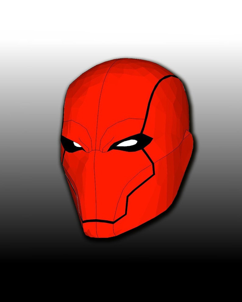 Red Hood Rebirth Mask Templates - Foam - Etsy