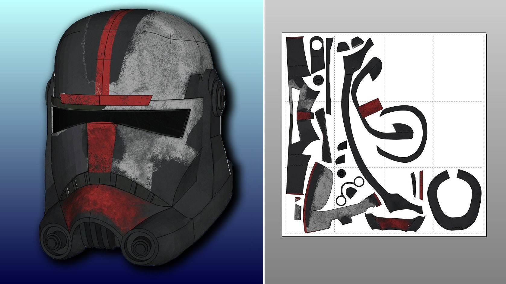 Hunter Bad Batch Armor Templates Foam - Etsy Finland