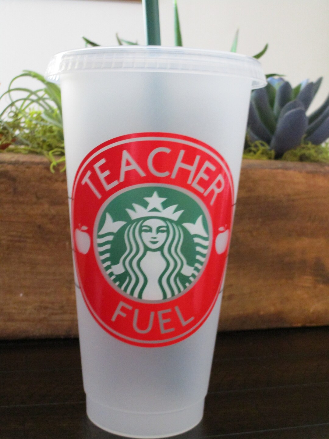 Teacher Fuel Starbuck's Hot or Cold Cup - Etsy