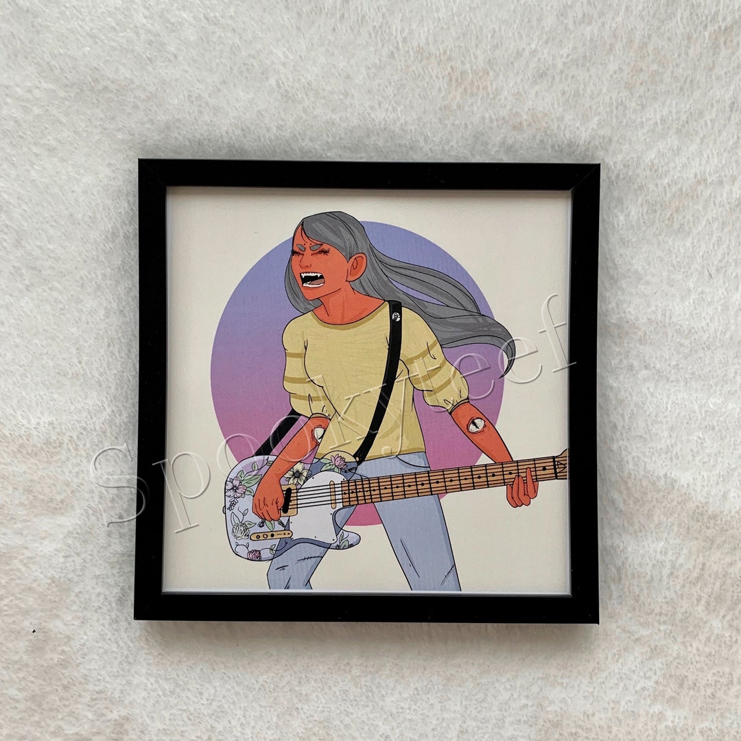 Guitar Demon - Print - Etsy