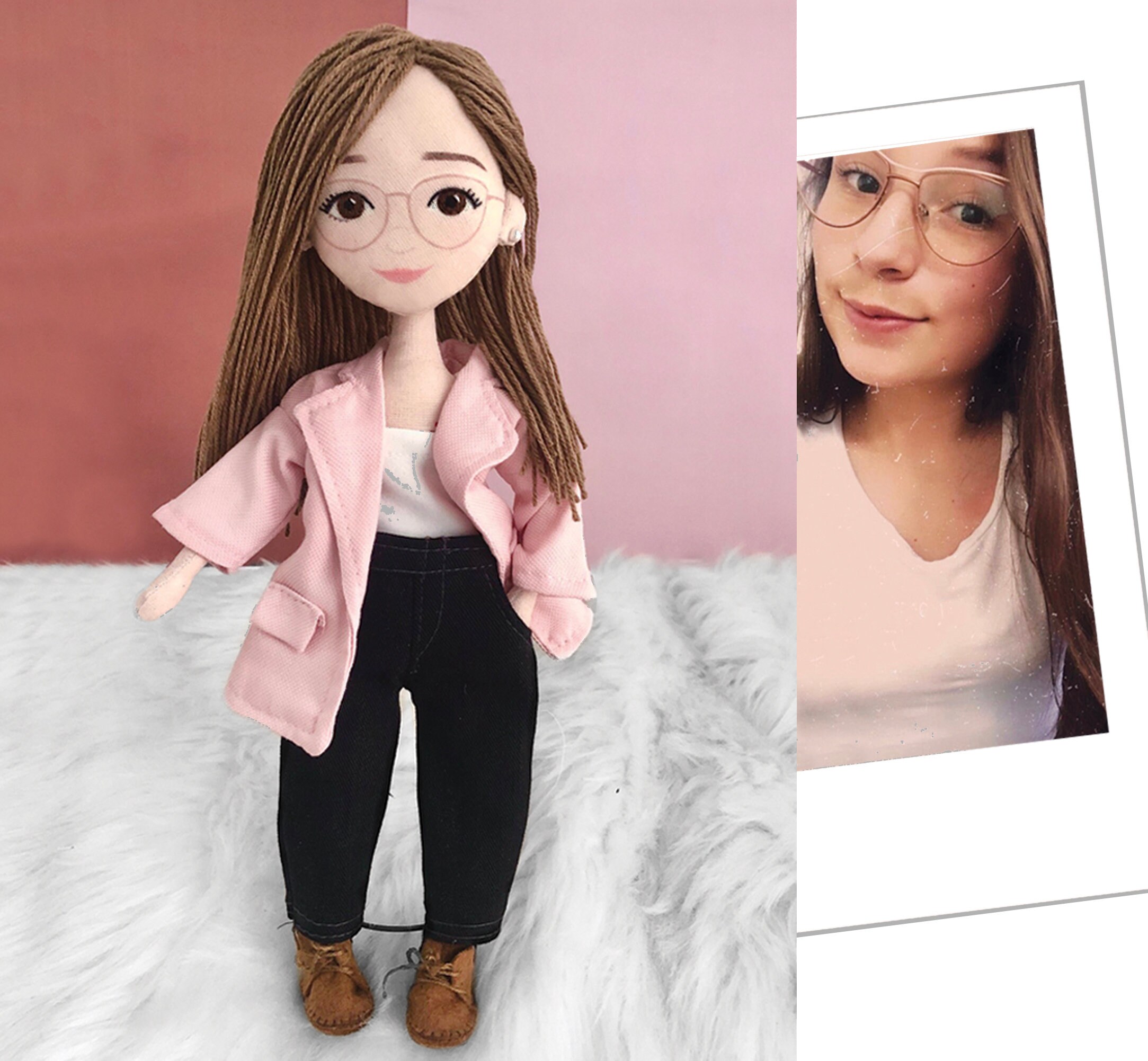 PORTRAIT DOLL FEMALE. Personalized gift. Customized doll. | Etsy