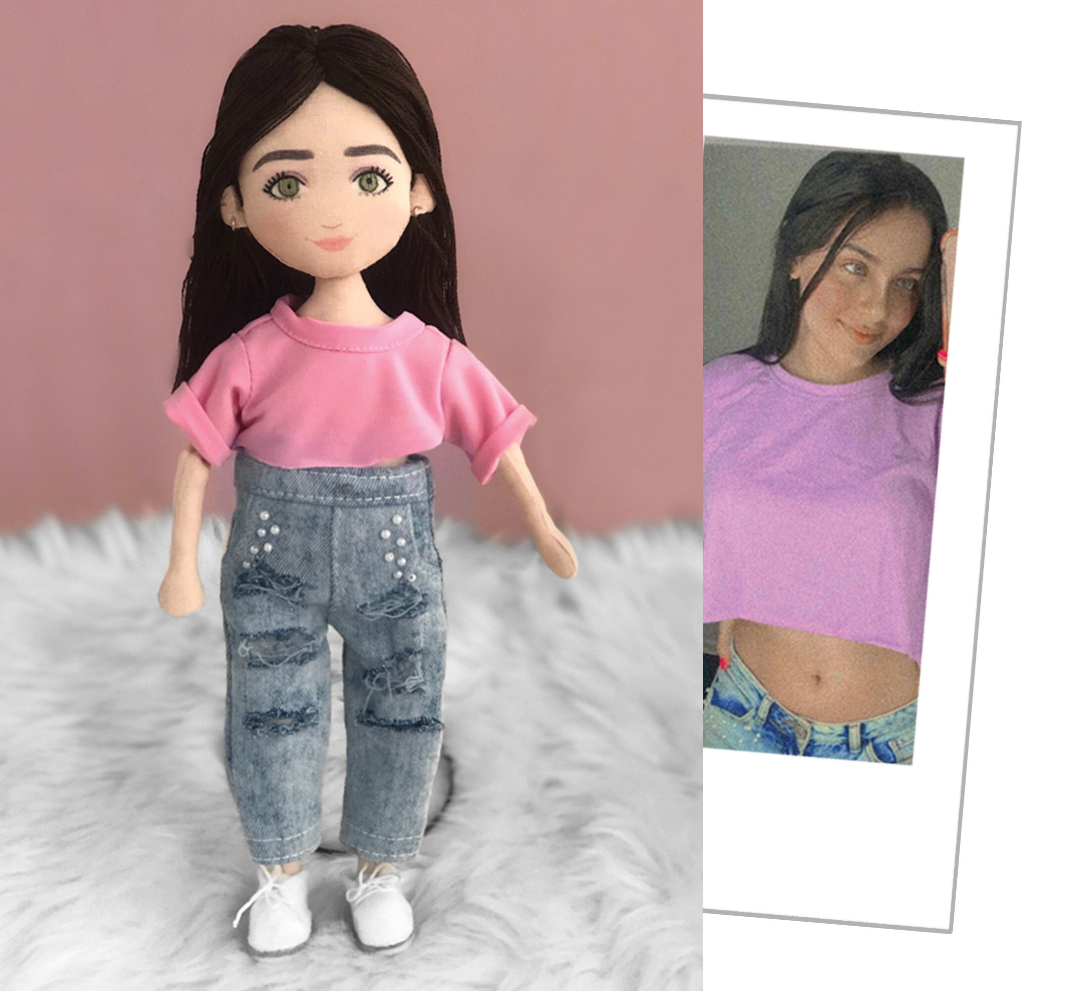 PORTRAIT DOLL FEMALE. Personalized gift. Customized doll. | Etsy