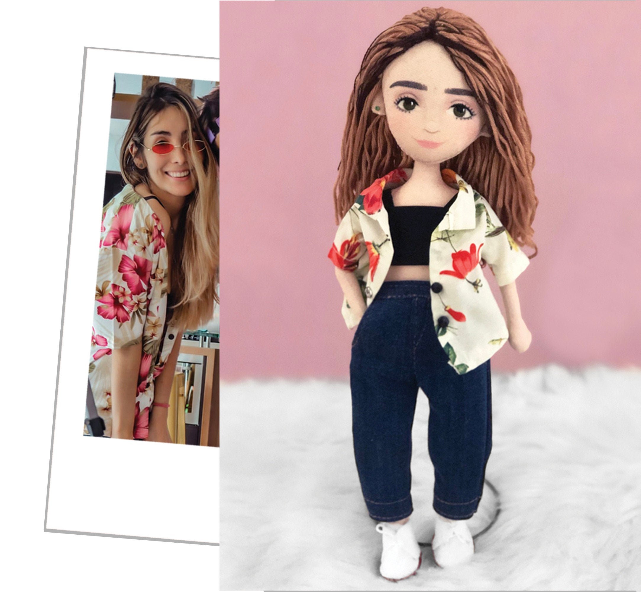 PORTRAIT DOLL FEMALE. Personalized gift. Customized doll. | Etsy