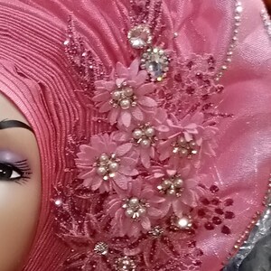 Asoebi Gele, Autogele, Asos, Readmade Gele Pre-tied Gele, Pink Auto ...