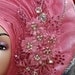 Asoebi Gele, Autogele, Asos, Readmade Gele Pre-tied Gele, Pink Auto ...