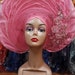 Asoebi Gele, Autogele, Asos, Readmade Gele Pre-tied Gele, Pink Auto ...